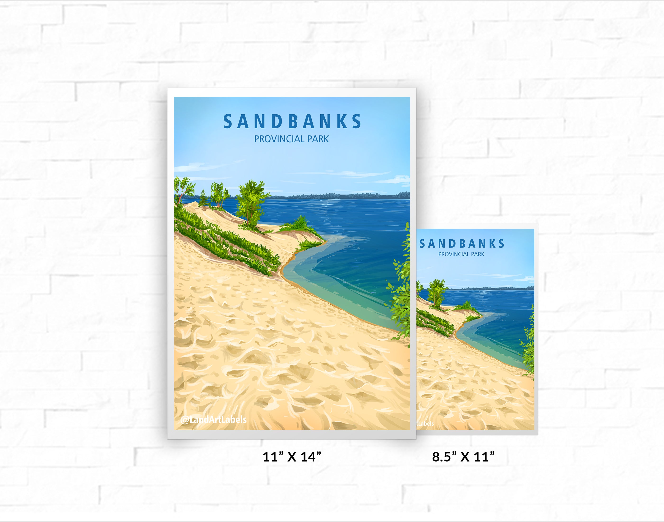 Sandbanks Provincial Park, Dunes - Poster – Land Art Labels
