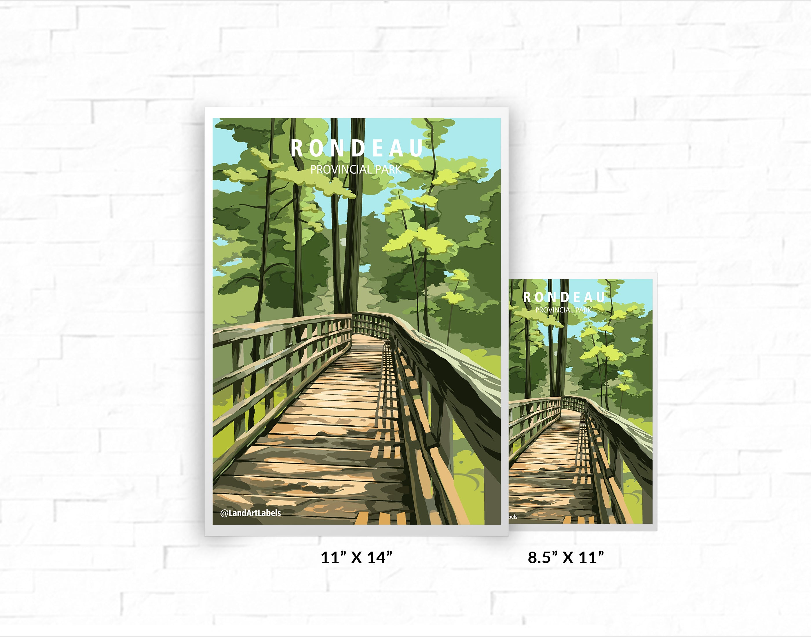 Rondeau Provincial Park, Boardwalk - Poster – Land Art Labels